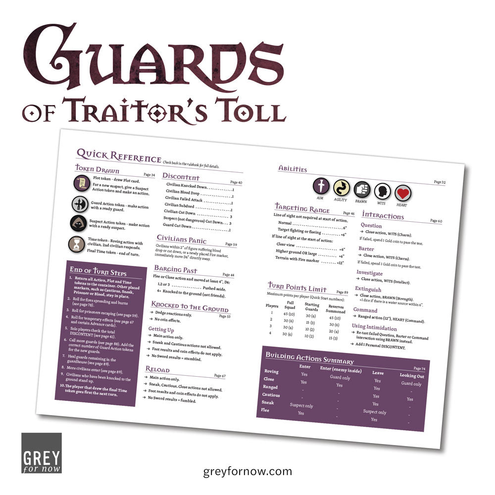 Guards of Traitor's Toll QRS Full Version – Grey For Now Games